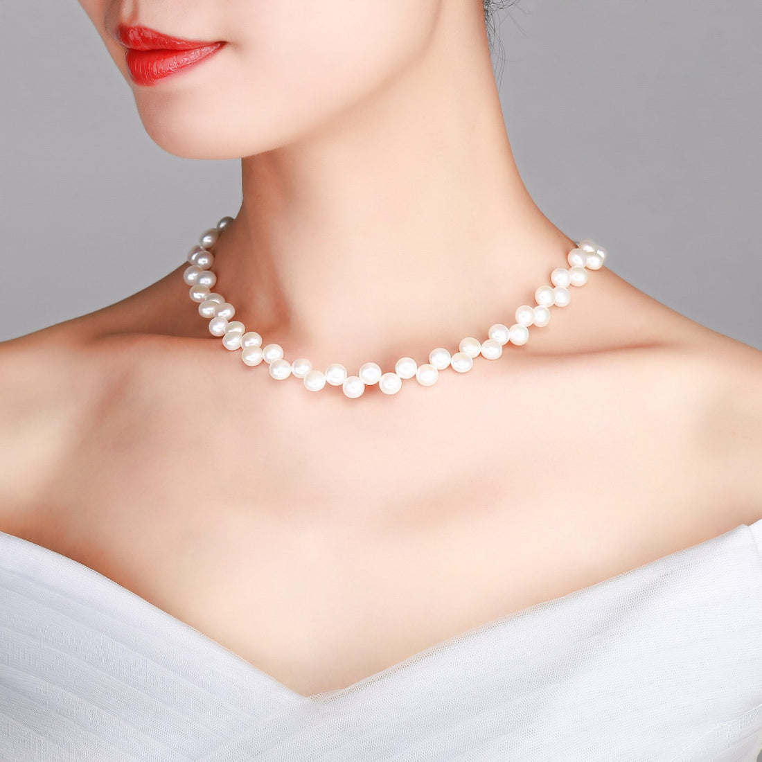 WHITE DANCING PEARL NECKLACE BRACELET SET – Timeless Pearl