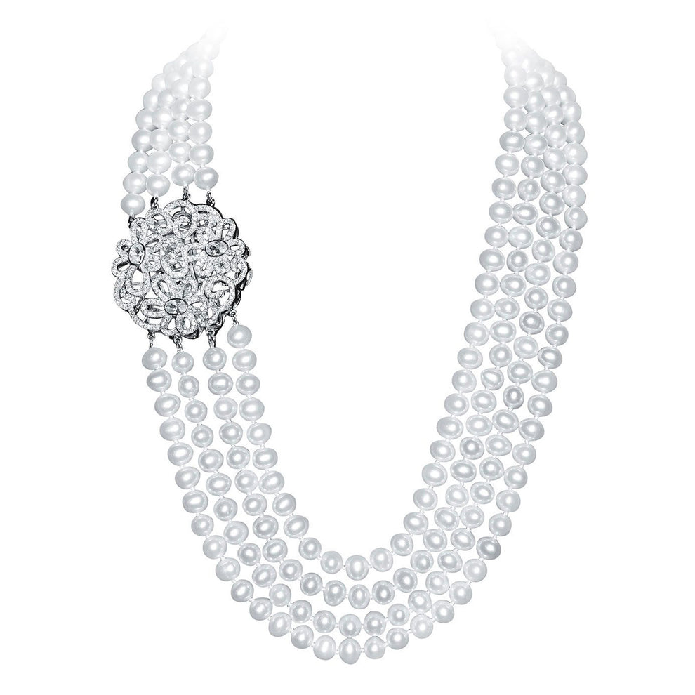 Flower Of Life Pearl Necklace – Timeless Pearl