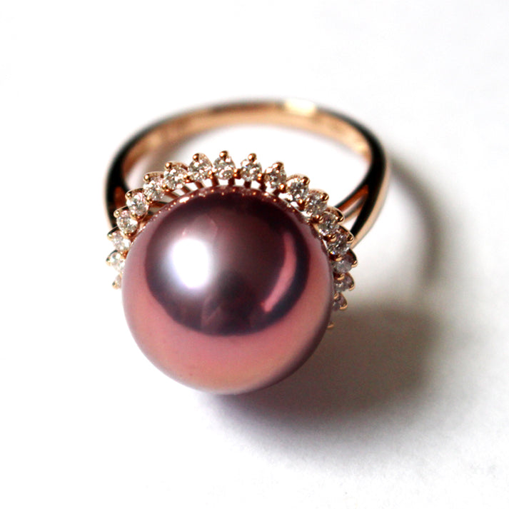 GOLDEN DIAMONDS EDISON PEARL RING – Timeless Pearl