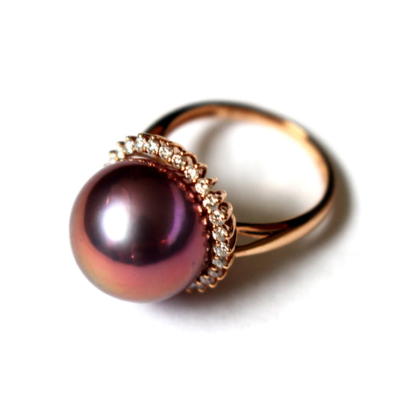 GOLDEN DIAMONDS EDISON PEARL RING – Timeless Pearl